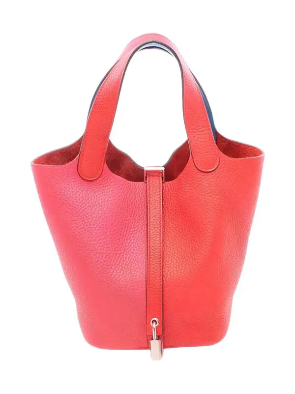 Hermès 2021 Bicolor Clemence Picotin Lock 18 Handbag - Pink