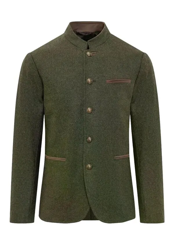 SCHNEIDERS Otto High-neck Coat - Green