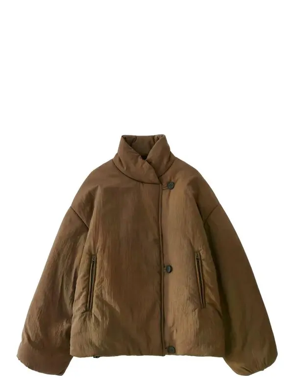 Studio Nicholson Vaner Crinkled Padded Jacket - Brown