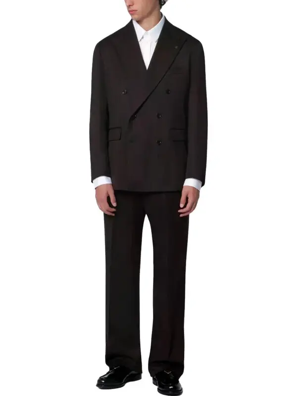 Tagliatore Newyork Double-breasted Suit - Brown