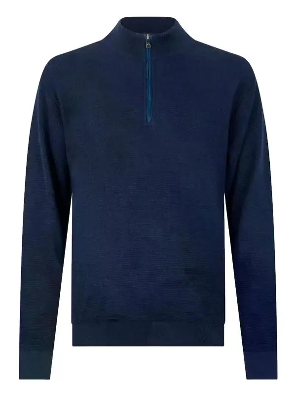Paul & Shark Half-zip Long-sleeve Sweater - Blue