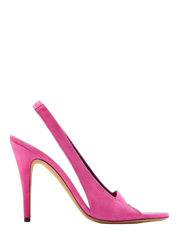 JUDE Ibis Suede Slingback Sandals - Pink