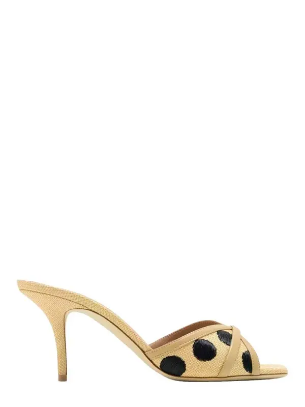 MALONE SOULIERS Perla Polka-dot Sandals - Neutrals