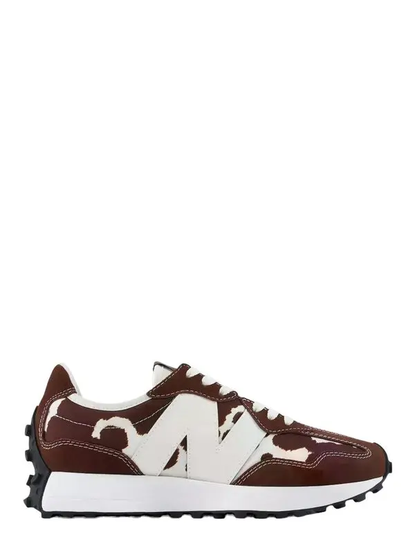 NEW BALANCE 327 Cow-print Sneakers - Brown