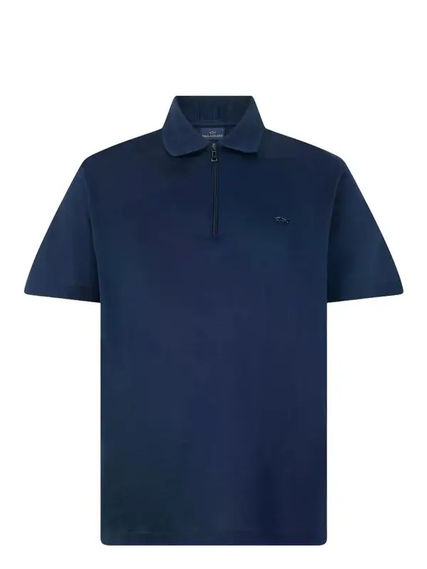 Paul & Shark Zip-fastening Short-sleeve Polo Shirt - Blue