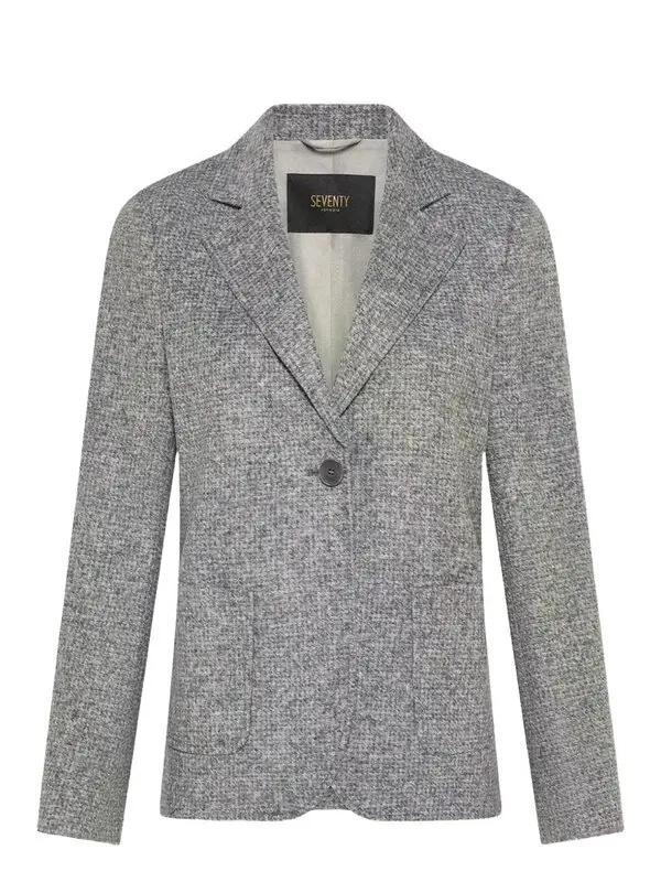 Seventy Mélange Single-breasted Blazer - Grey