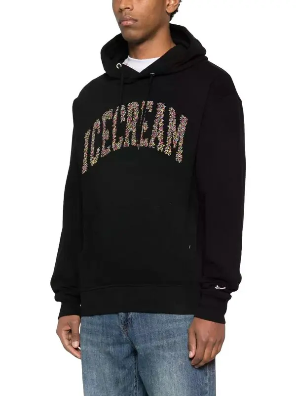 BILLIONAIRE BOYS CLUB Logo-print Cotton Hoodie - Black