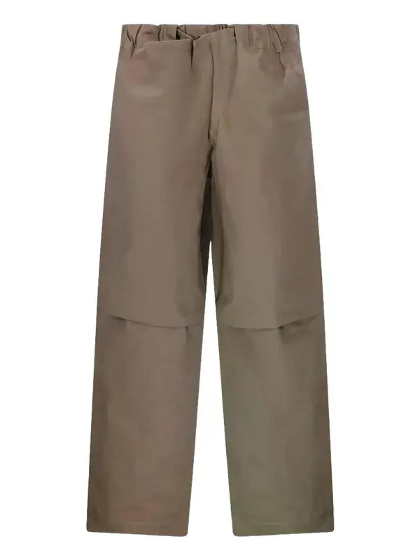 DARKPARK Belted Layered-knee Trousers - Neutrals