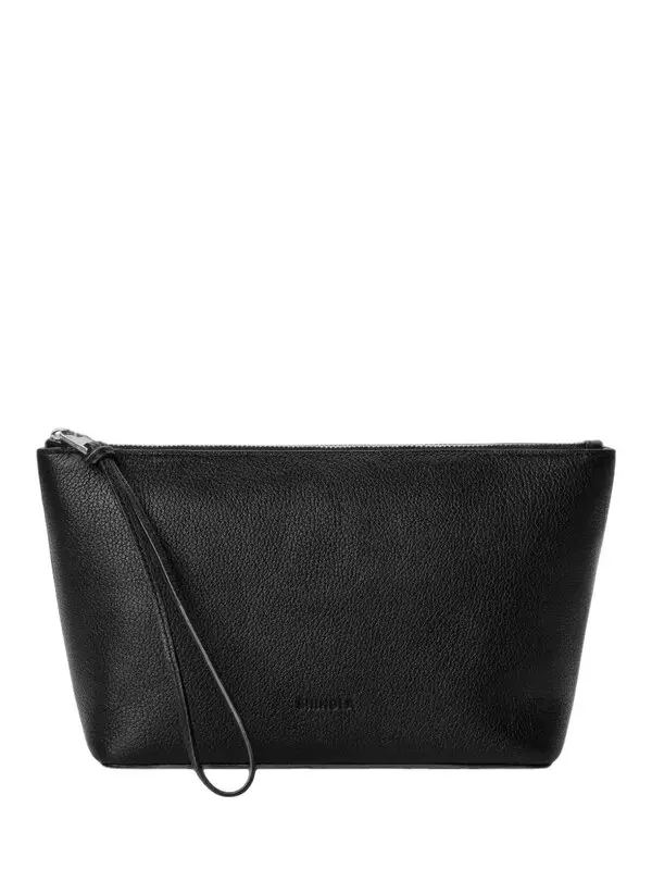 Shinola Small Pebbled Leather Cosmetic Case - Black