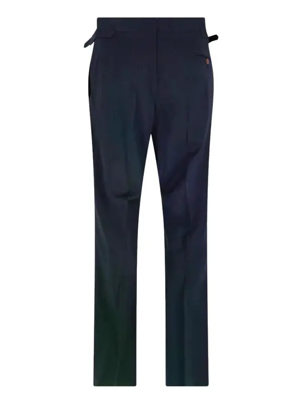 VIVIENNE WESTWOOD Sang Buckle-fastening Wool Trousers - Blue