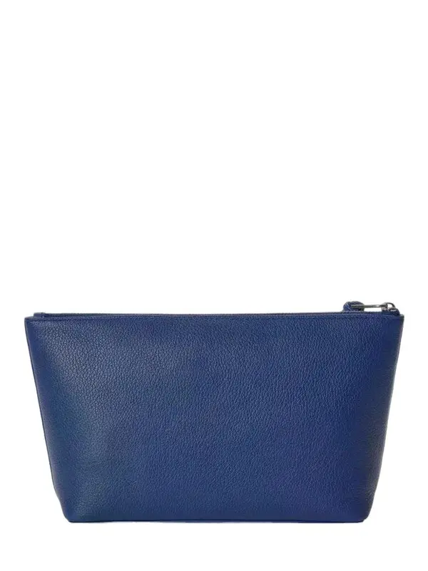Shinola Pebbled Leather Cosmetic Case - Blue