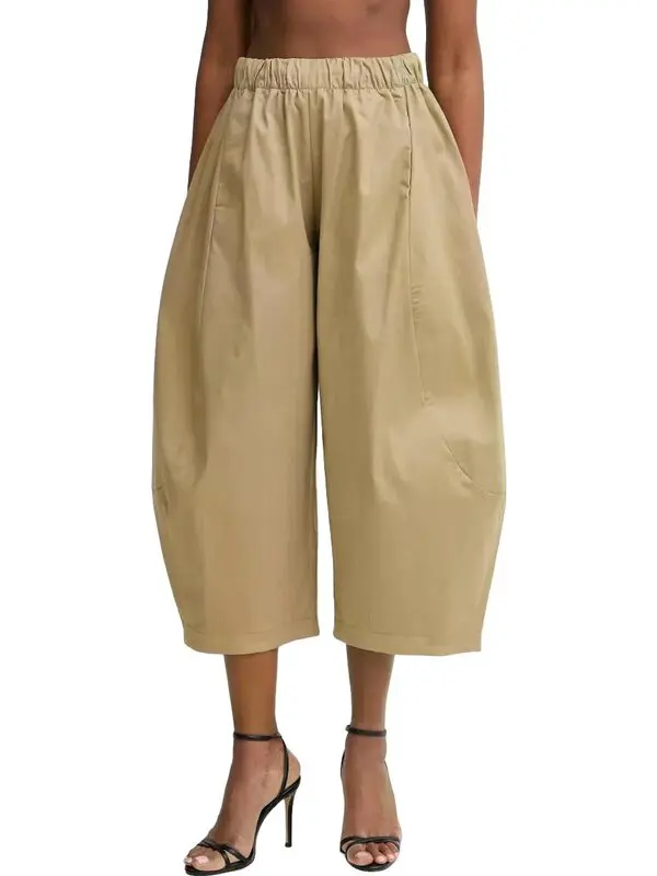 HAVEONE Elasticated-waist Balloon-leg Trousers - Neutrals