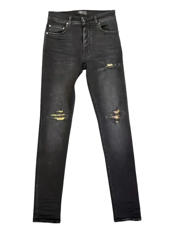 Amiri Distressed-effect Jeans - Black
