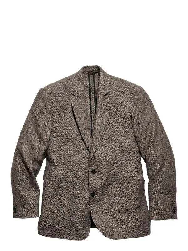 Billy Reid Herringbone Archie Jacket - Brown Multi