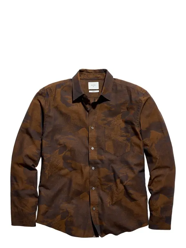 Billy Reid Archive Peacock Cypress Shirt - Brown Multi