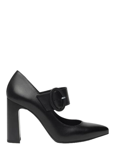 NEROGIARDINI Pointed Toe Mary Jane Pump - Black