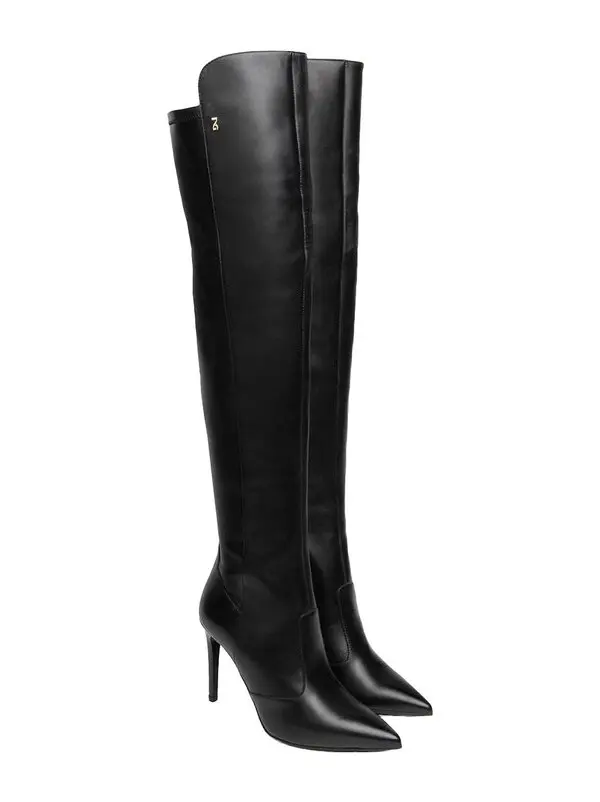 NEROGIARDINI Over The Knee Stretch Boot - Black