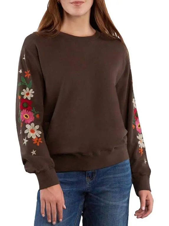 BILLY T Windsor Garden Sweatshirt - Chocolate Brown