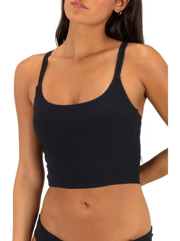 Hurley Max Solid Tankini - Black