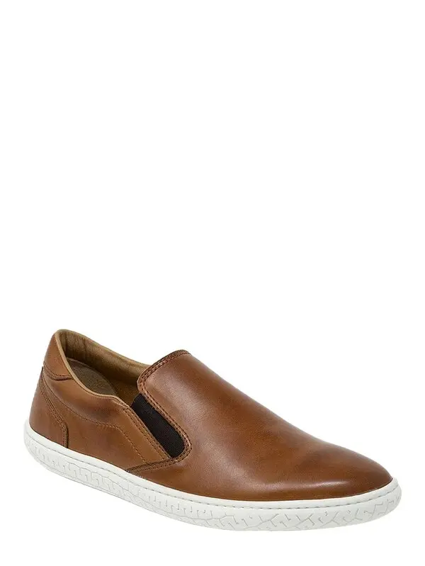PILOTI Slipstream Leather Slip On Sneaker - Cognac