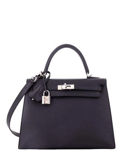 Hermès Kelly Handbag Epsom With Palladium Hardware 25 - Black
