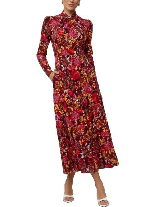 Rachel Rachel Roy Harland Long Sleeve Halter Maxi Dress - Fall Garland