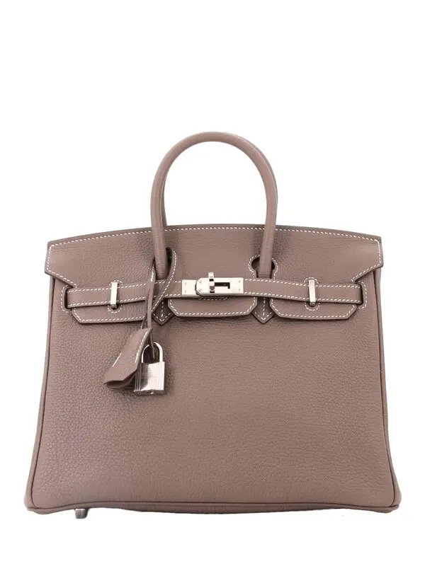 Hermès Birkin Handbag Togo With Palladium Hardware 25 - Grey