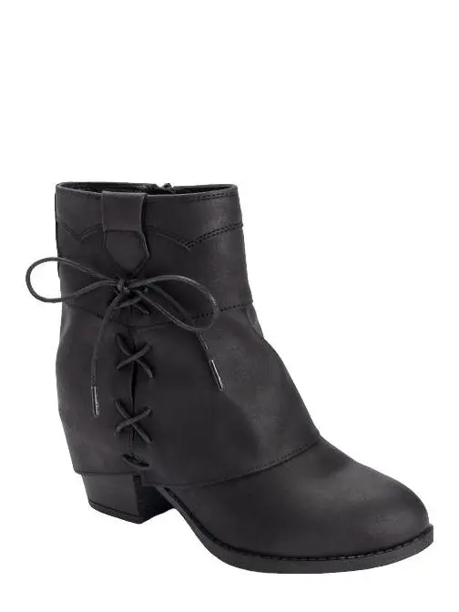 MUK LUKS Yuki Short Ankle Boots - Black