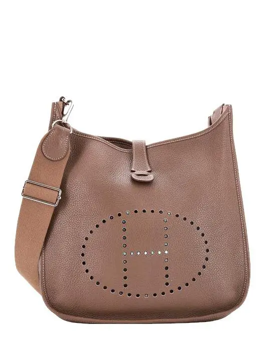 Hermès Evelyne Bag Gen Iii Clemence Gm - Grey