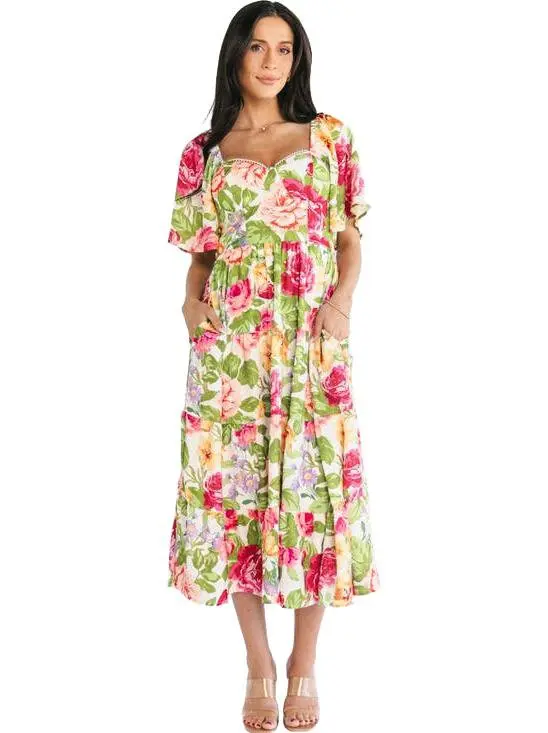BALTIC BØRN Paislee Midi Dress - Multi Color