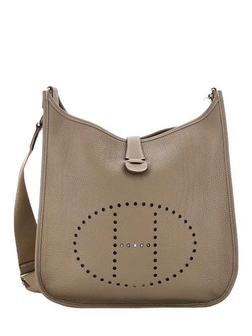 Hermès Evelyne Bag Gen Iii Clemence Gm - Grey