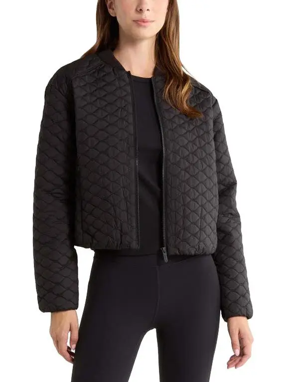 Zella Ember Quilted Jacket - Black