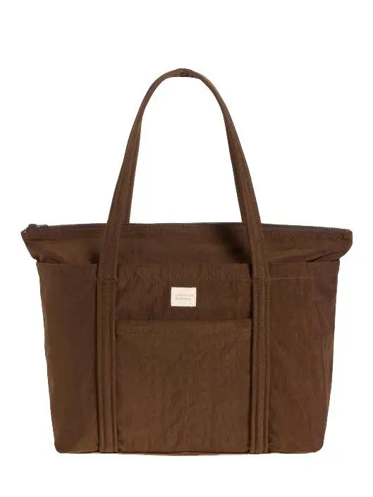 LOEFFLER RANDALL Mira Water Resistant Tote - Chocolate