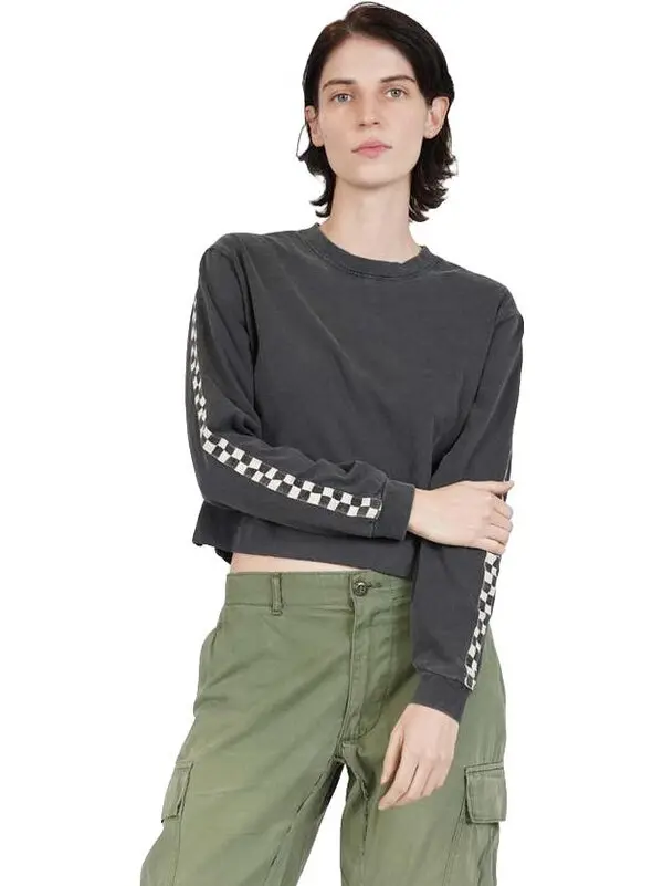 RAGABOND STUDIO Gent's Crop Long Sleeve - Washed Black