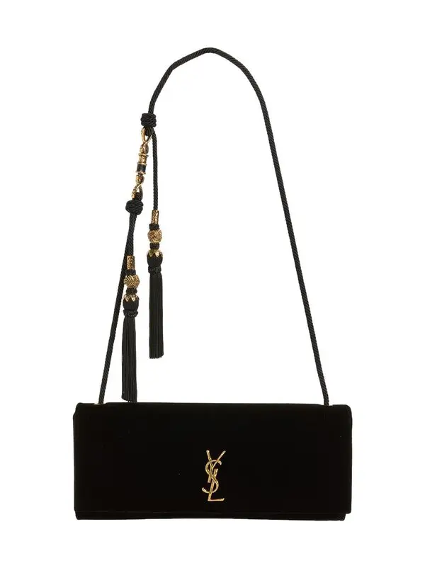 Saint Laurent Kate Clutch On Chain - Black