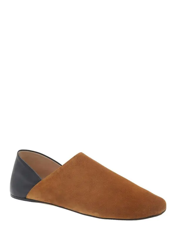 JW Anderson Babouche Convertible Slipper Mule - Caramel/black