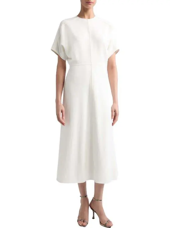 Victoria Beckham Eleanor Midi Dress - Bright Ivory
