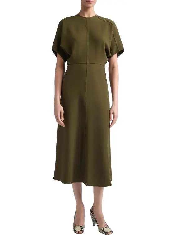 Victoria Beckham Eleanor Midi Dress - Marsh Green