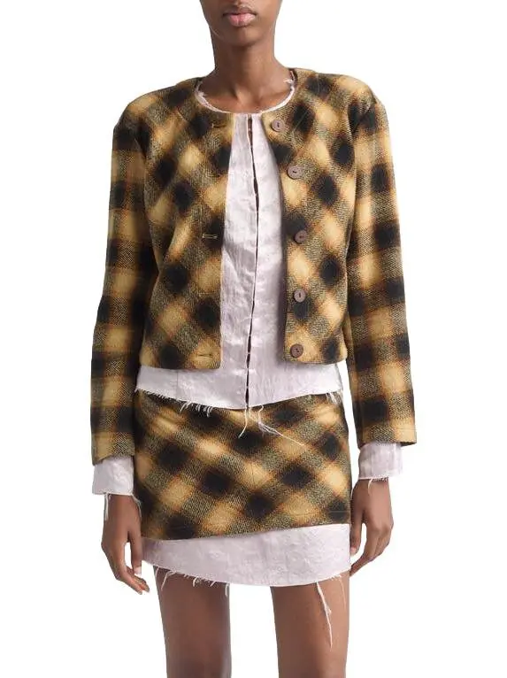 Eckhaus Latta Double Cotton Jacket - Hollyhock