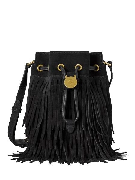 Mulberry Mini Drawstring Bucket - Black