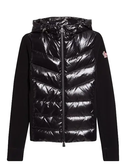 Moncler Mixed Media Down Jacket - Black