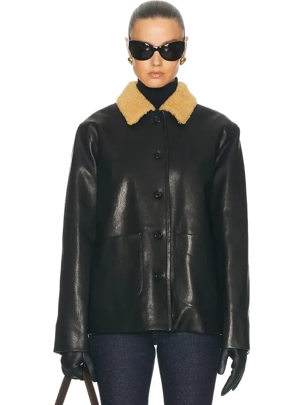 Khaite Wilson Caban Jacket - Black