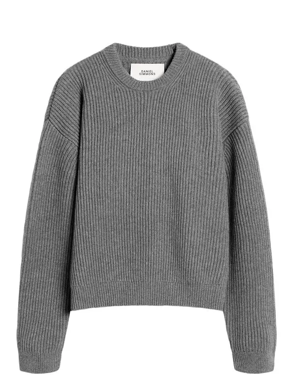 DANIEL SIMMONS Merino Knit Jumper - Grey