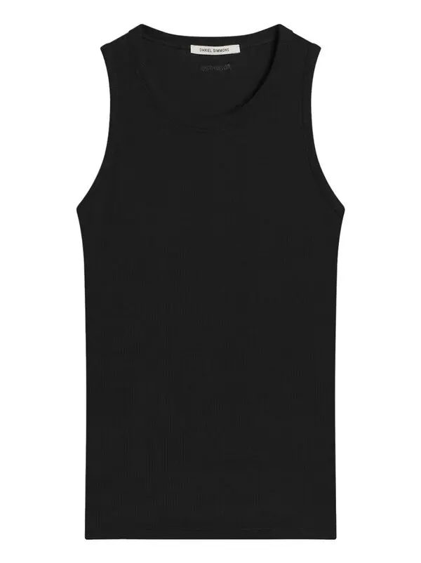 DANIEL SIMMONS Ribbed Vest - Black