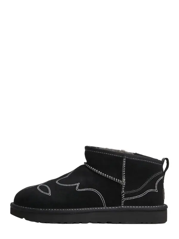 UGG Classic Ultra Mini Western Boot - Black