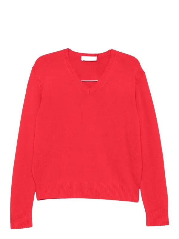 DUNST Long-sleeved Sweater - Red