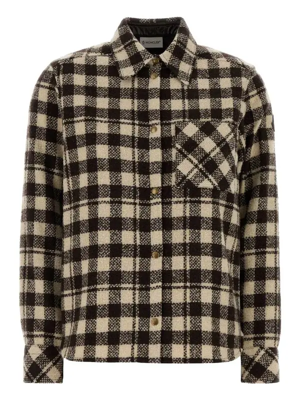 Moncler Embroidered Flannel Shirt - Checked