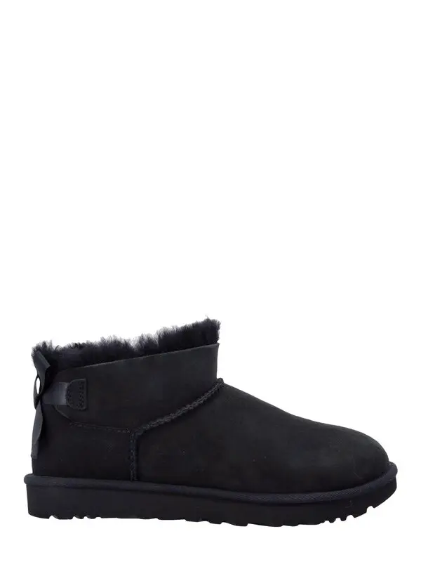 UGG Shearling-lined Platform Ankle Boots - Nero