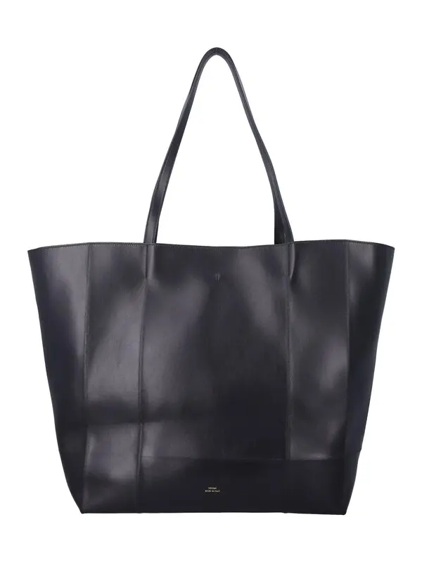 TOTEME Roam Oversized North-south Leather Tote Handbag - Nero