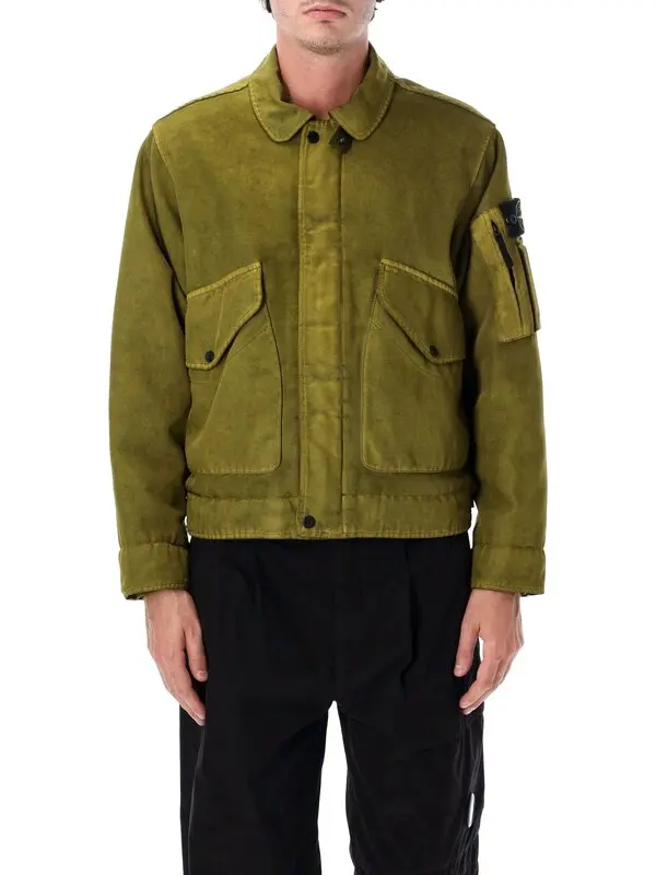 Stone Island Cotton-blend Field Jacket - Cactus